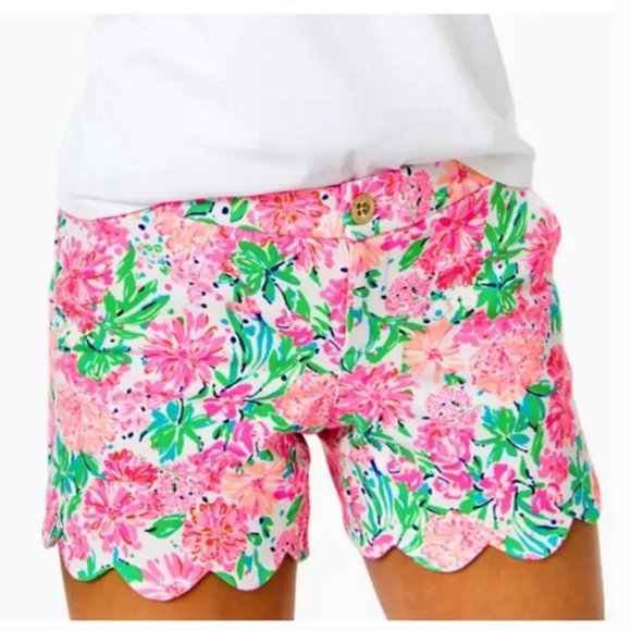Lilly Pulitzer | Shorts | Lilly Pulitzer Resort White Thats What I Herd 5 Buttercup Knit Short ...